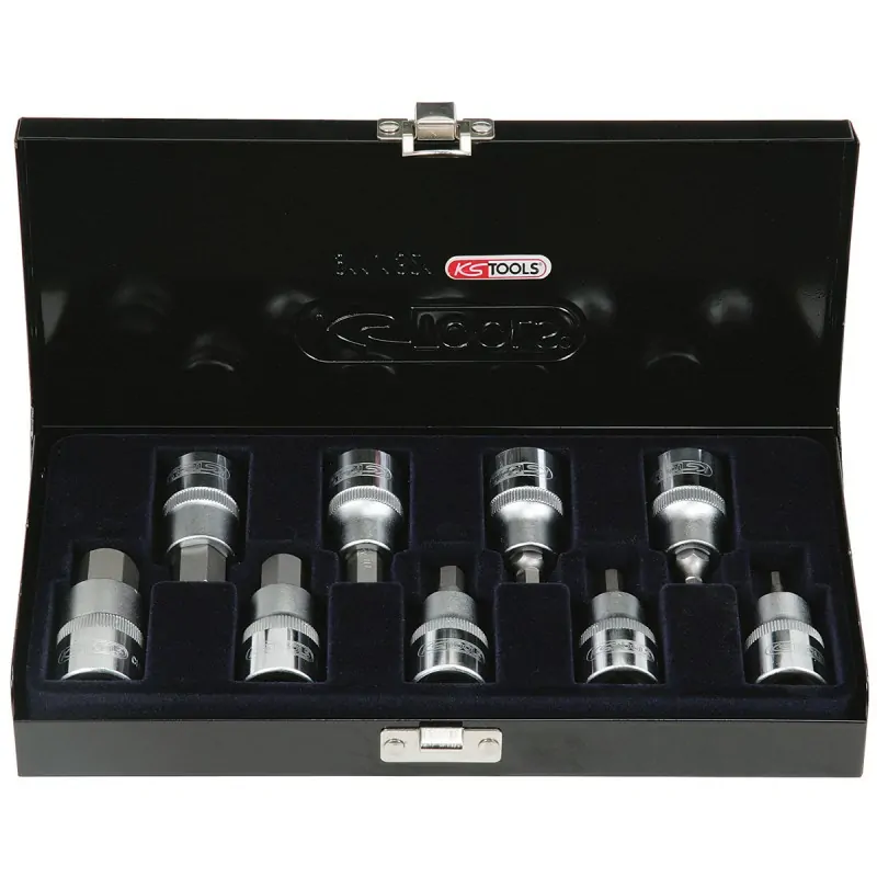 Coffret de 9 douilles tournevis ULTIMATE 6 pans KS TOOLS 922.1321