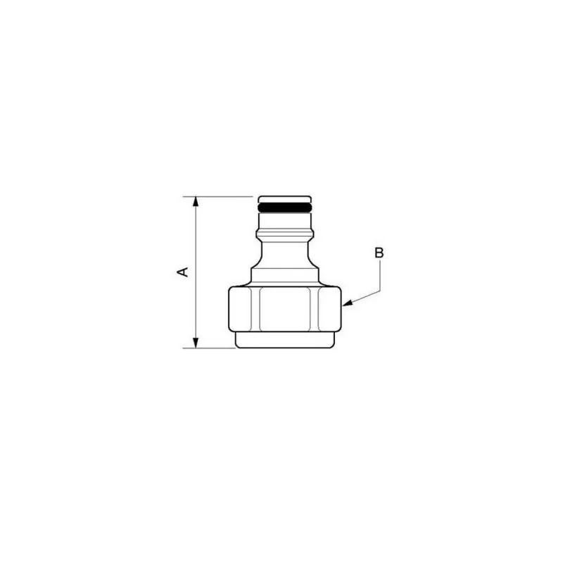 Embout fileté femelle cylindrique (filetage G 1/2 - G 3/4 - G 1) PREVOST