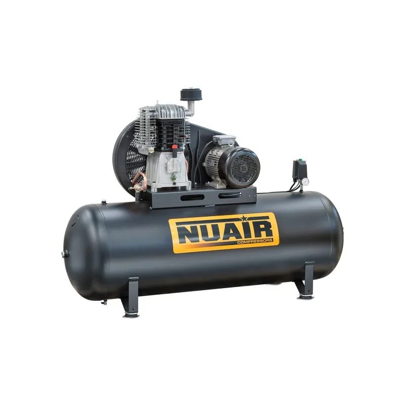 Compresseur d'air à piston 7,5 CV, 500 L, Tête NB7, 400 V tri, pression 11 bar NUAIR 183006NU