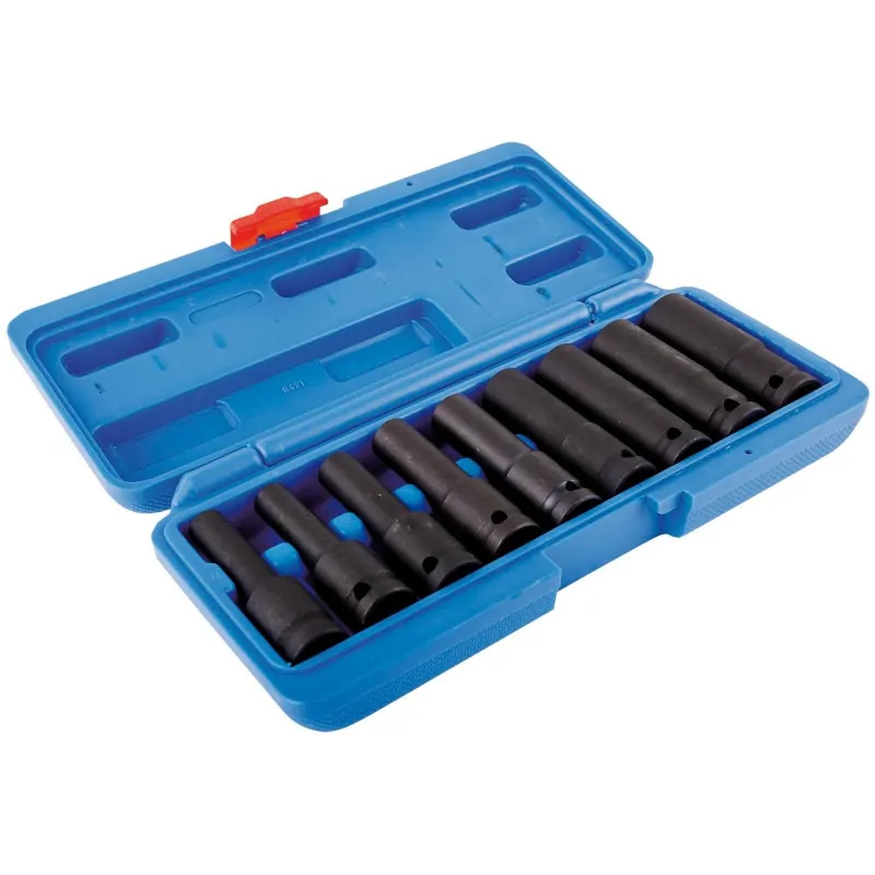 Coffret douilles choc 1 2 l.76mm e10 a e24 (9 pcs) CLAS OM 7047