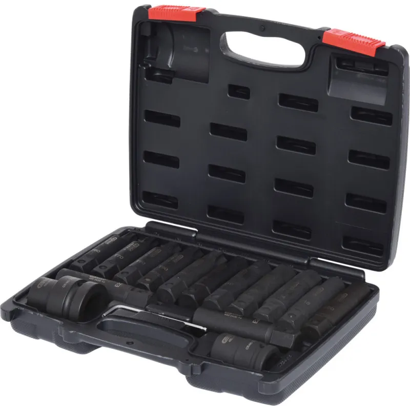 Jeu de douilles et embouts longs à chocs KS TOOLS 450.0420