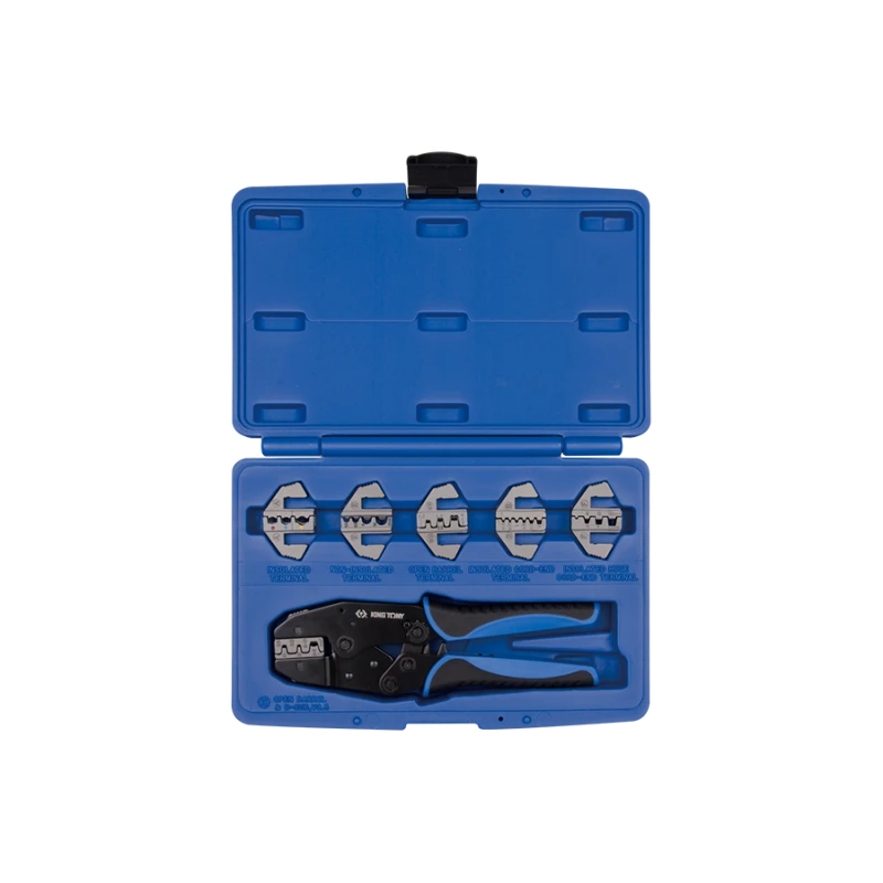 Coffret Pince À Sertir - 6 Matrices Interchangeables - 7Pcs King Tony - 42107GX