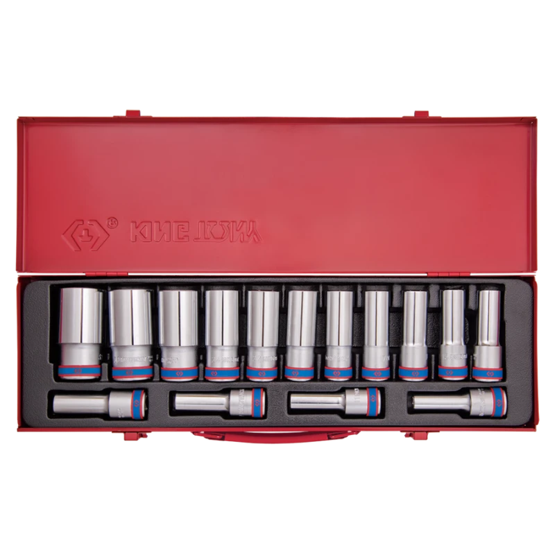 Coffret De Douilles 1/2" Longues 15 Pièces King Tony - 4315MR