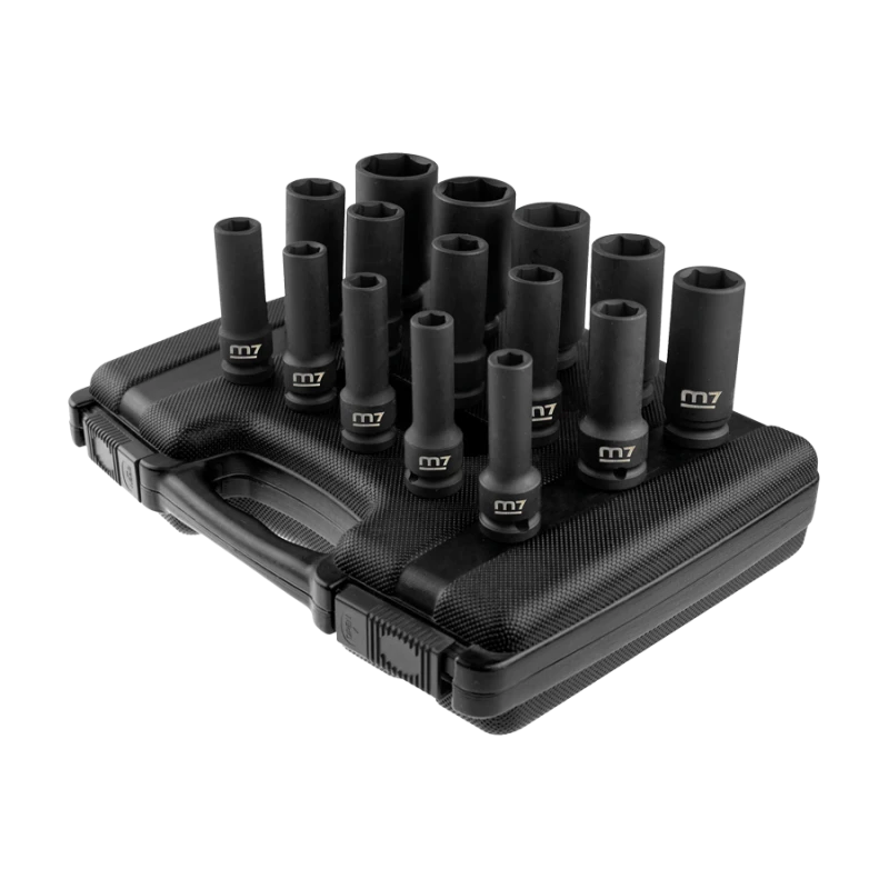 Coffret De 15 Douilles Longues Impact 1/2" - 10 À 32Mm M7 - MB43015M